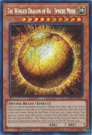 The Winged Dragon of Ra - Sphere Mode - RA01-EN007 - Secret Rare - 25t ...