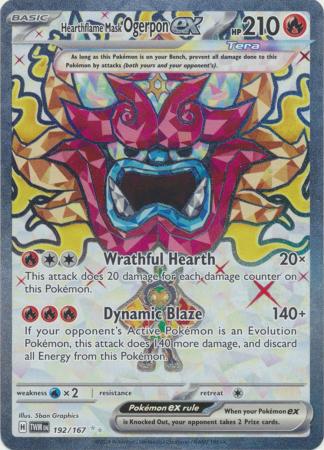 Hearthflame Mask Ogerpon ex - 192/167 - Full Art Secret Rare – The ...
