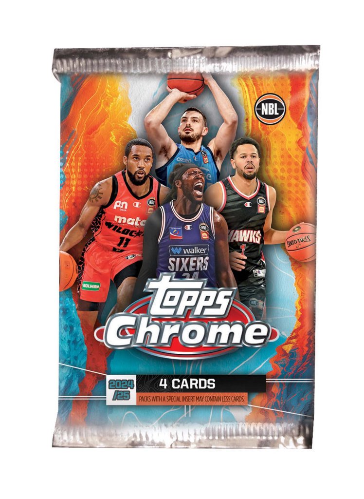 Topps Chrome NBL 2024/2025 Basketball Trading Cards - Hobby Pack – The ...